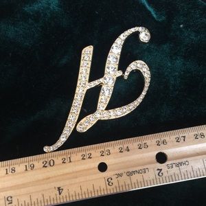 Jewelry | Letter H Pin Brooch | Poshmark